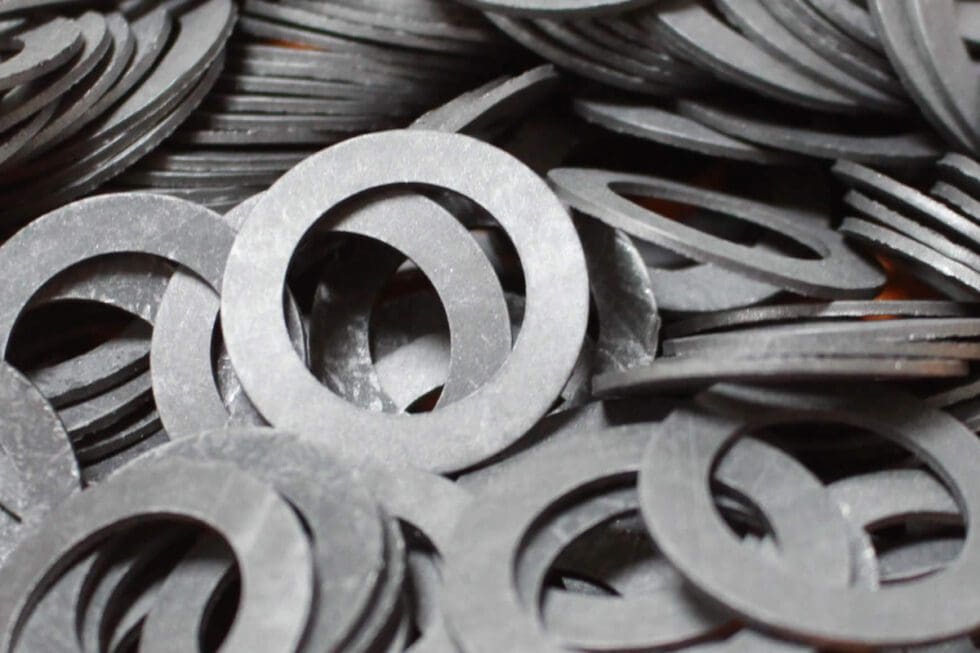 Carbon-Filled PTFE Washers for Wear & Static Control